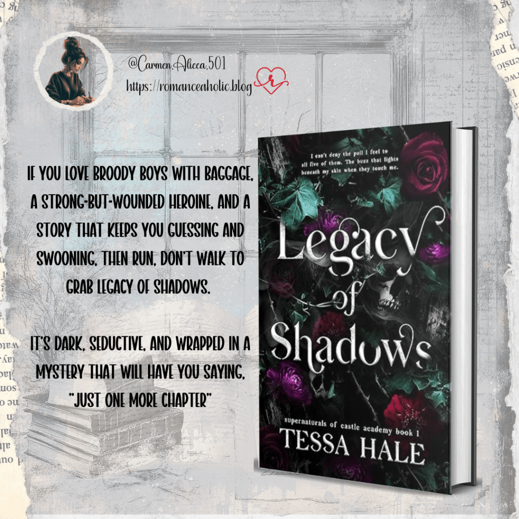 Legacy of Shadows by Tessa Hale: Five Guys, One Girl, and More Secrets ...